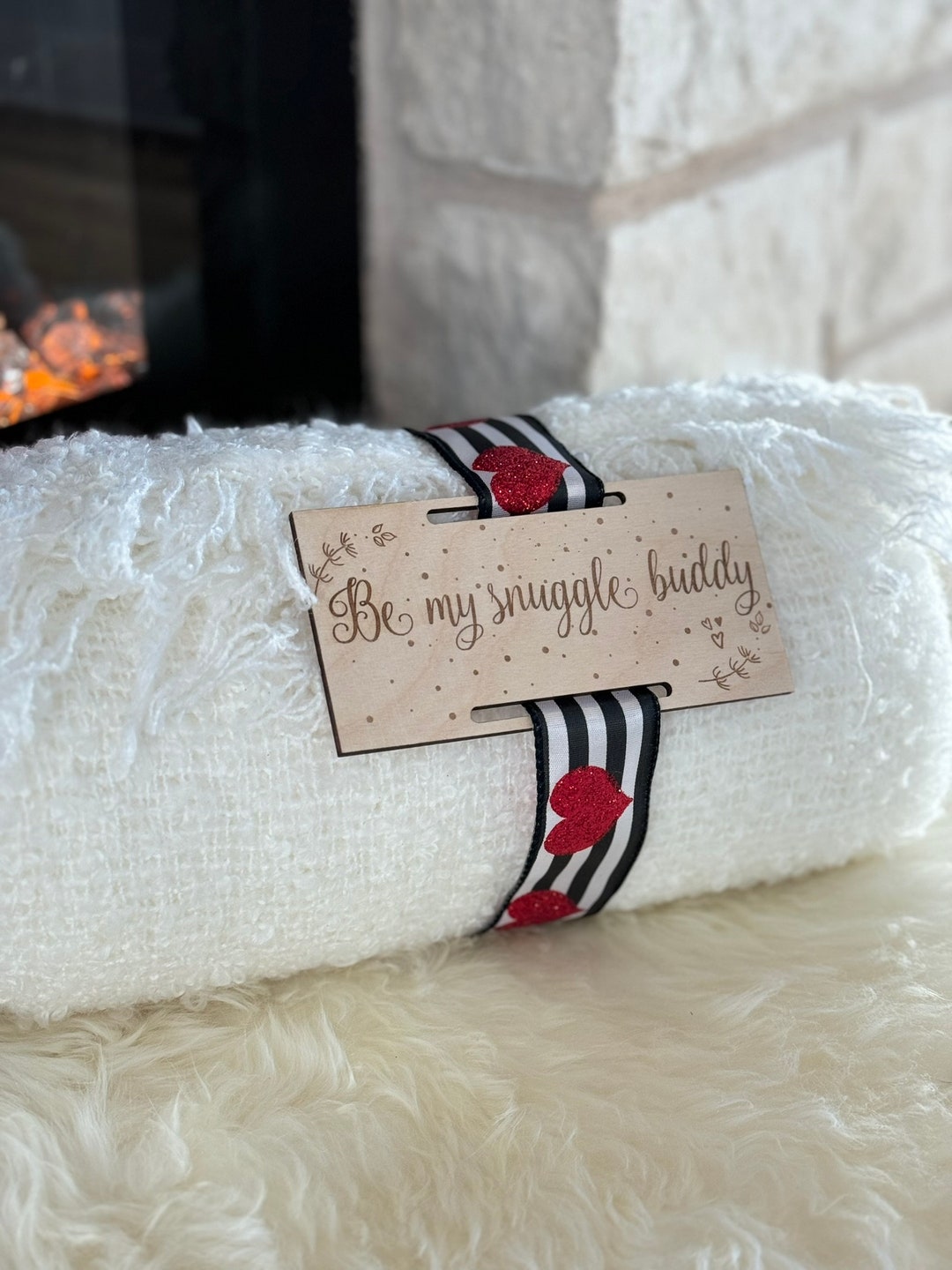 Blanket Tag Snuggle Wood Blanket Tag SVG Laser Gift - Etsy