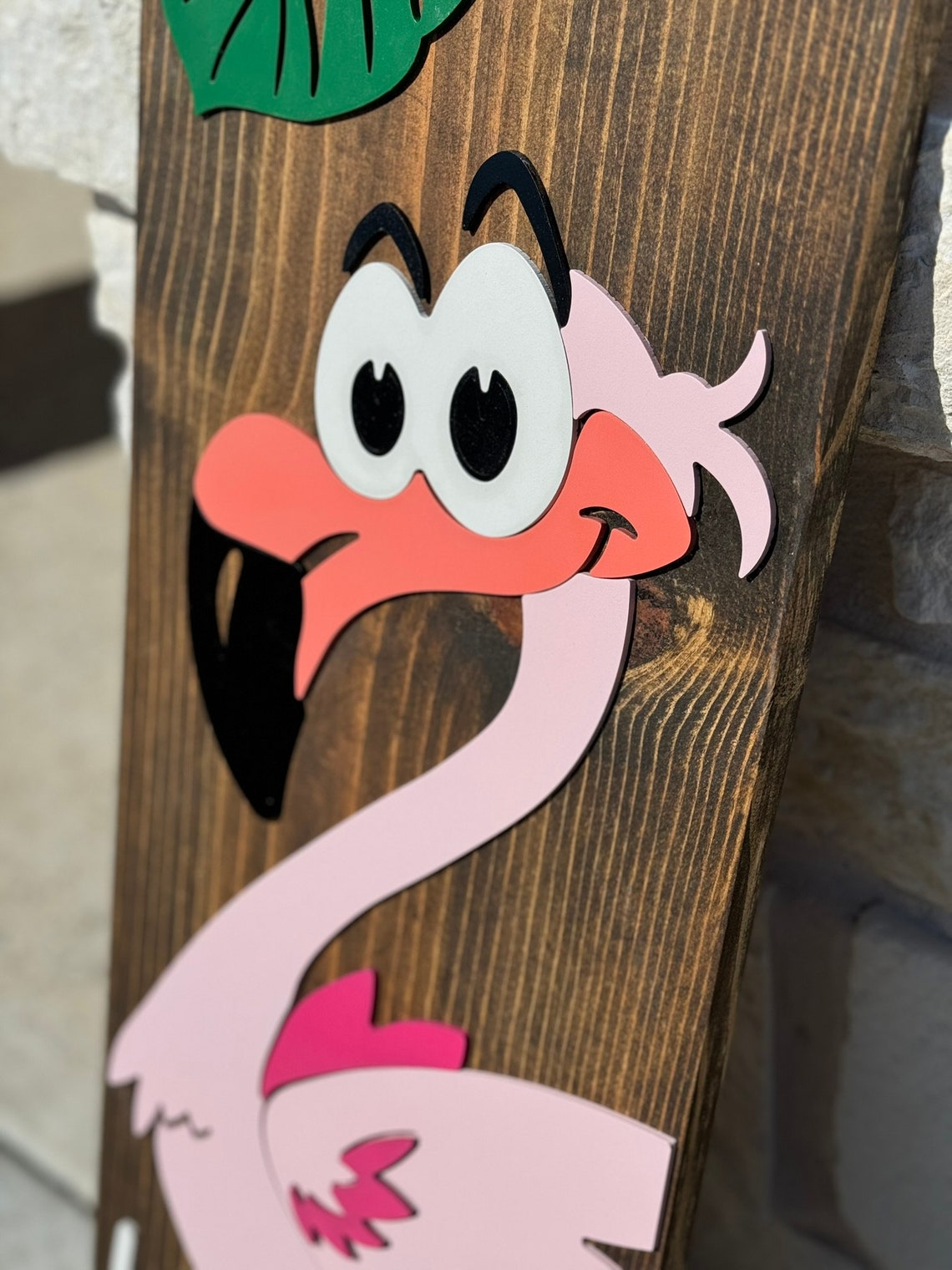 DIY Flamingo Porch Sign Funny Flamingo Layered Porch Summer Porch DIY ...
