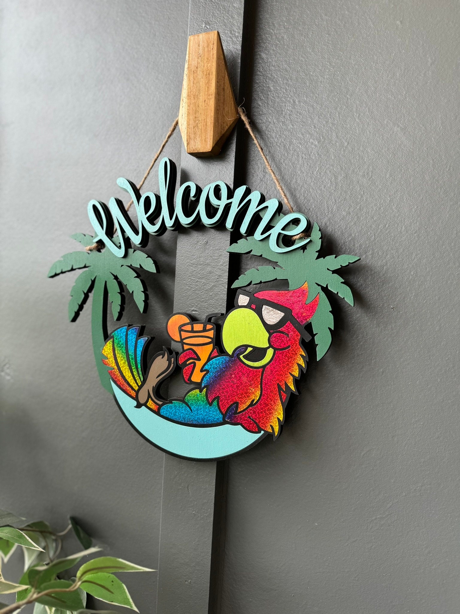 Parrot Sign Summer Patio Margaritaville Sign Parrot Welcome Summer Sign ...