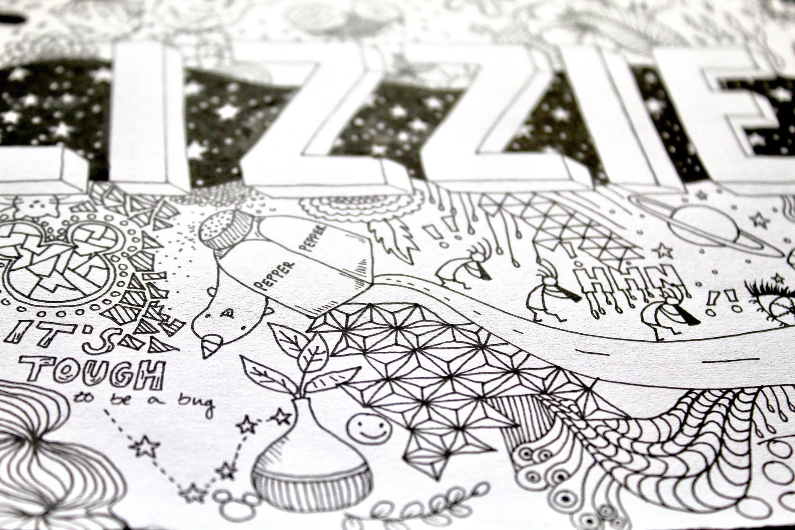 Personalized Name Coloring Page digital - Etsy