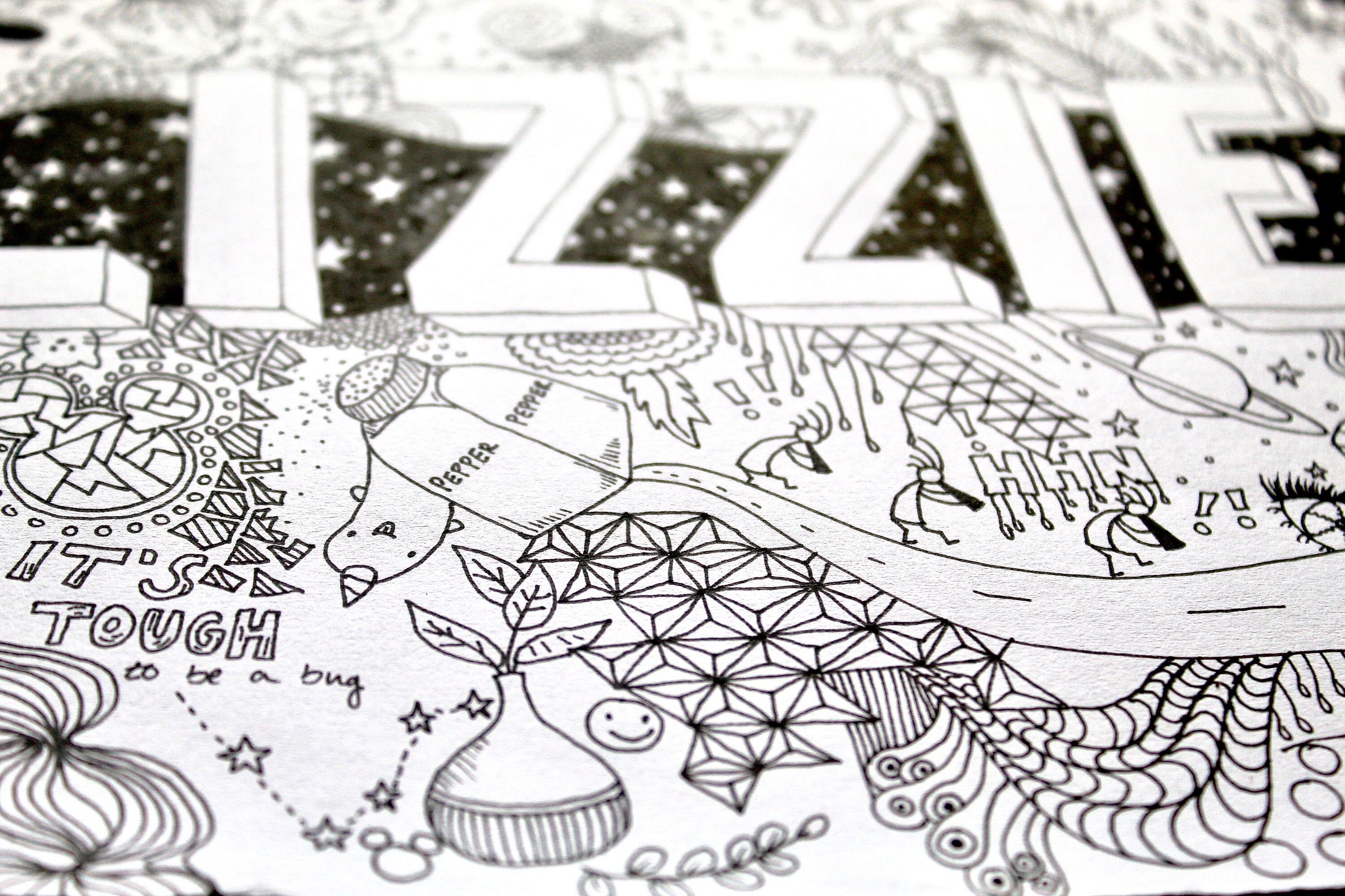 Personalized Name Coloring Page digital - Etsy