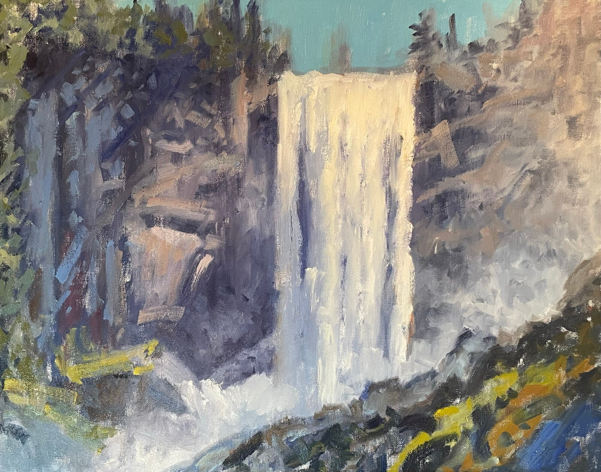 Vernal Falls-original Oil Painting - Etsy