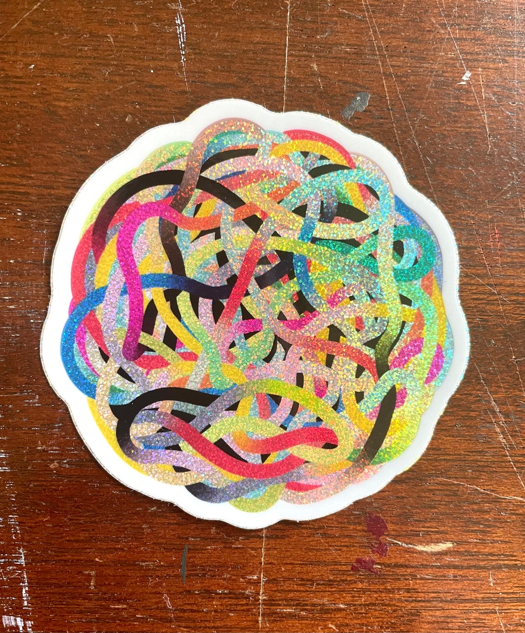 Holographic Glitter Sticker Fusion - Etsy