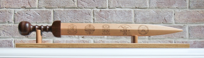 Engravable Award Gladiator Rudis Sword With Coin Stand - Etsy