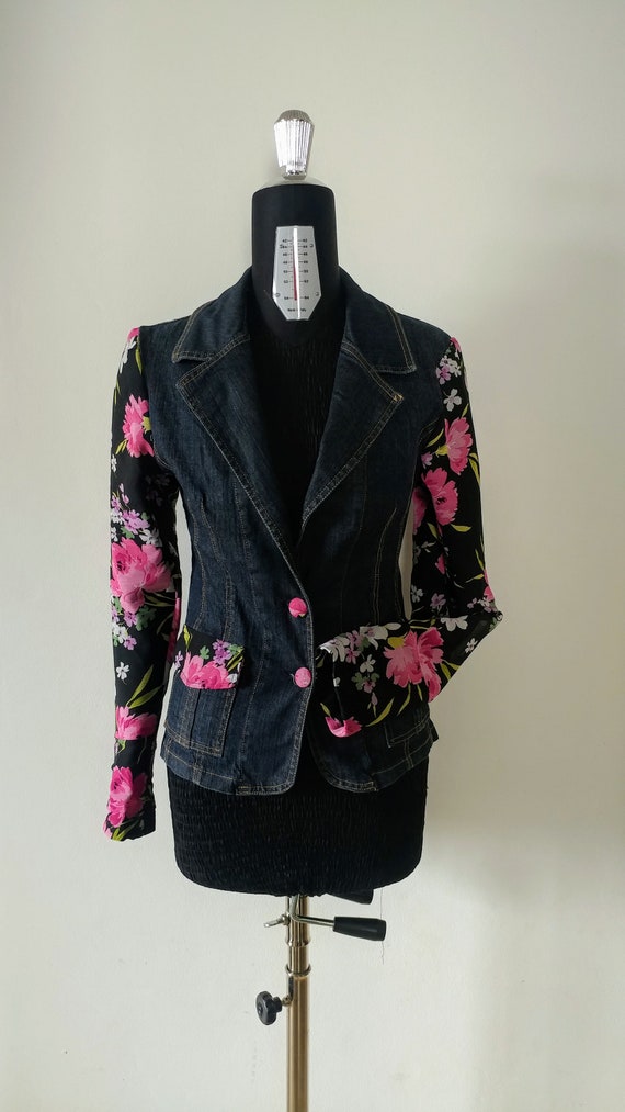 Upcycled Denim Jacket - Etsy