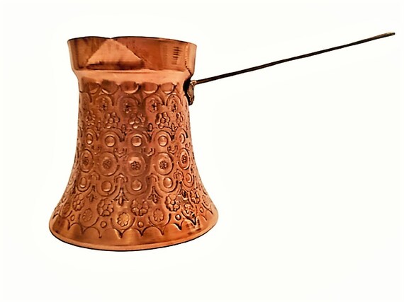 Traditional Turkish Copper Coffee Pot Handmade Authentic - Etsy