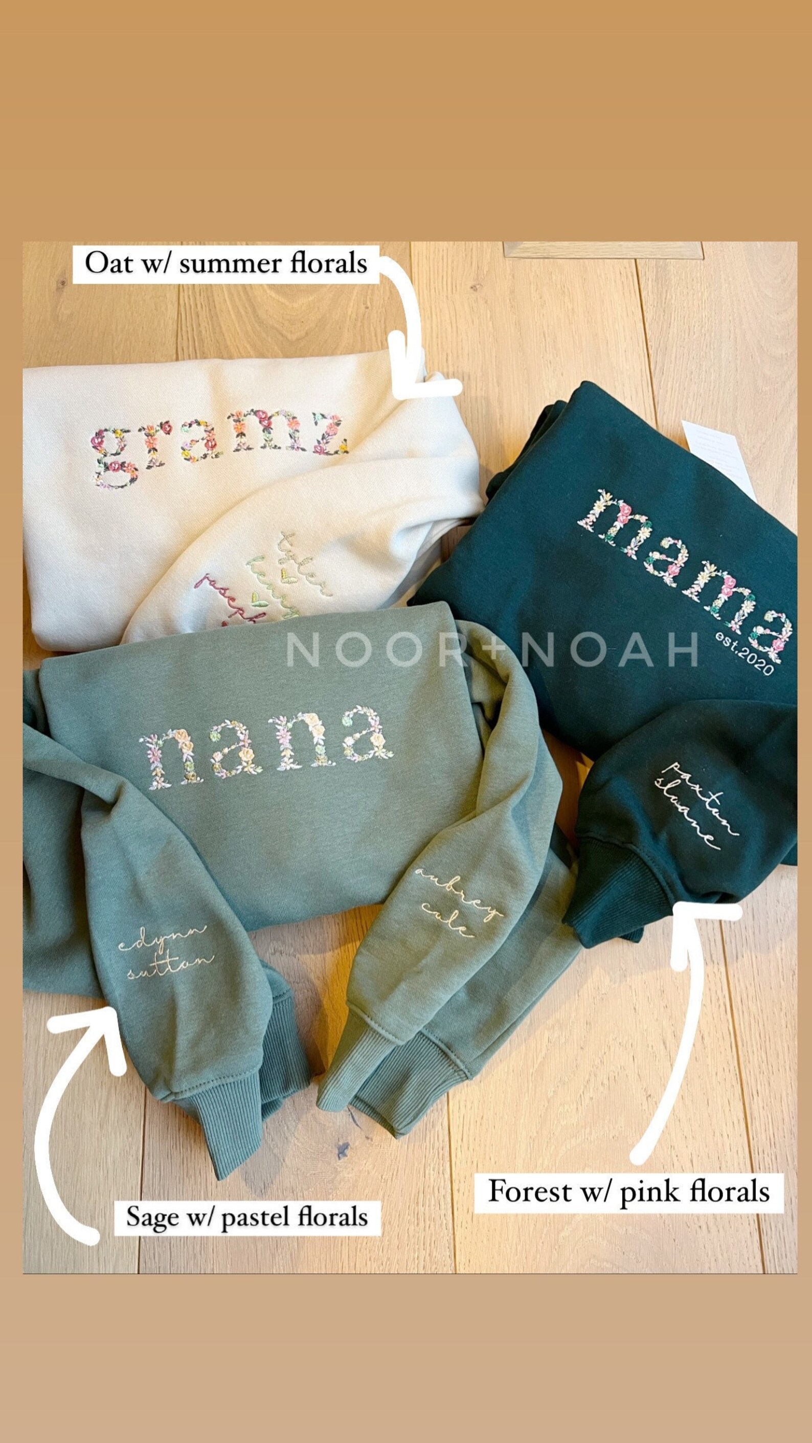 Embroidered Mama Floral Sweatshirt Fall Sweater Weather - Etsy