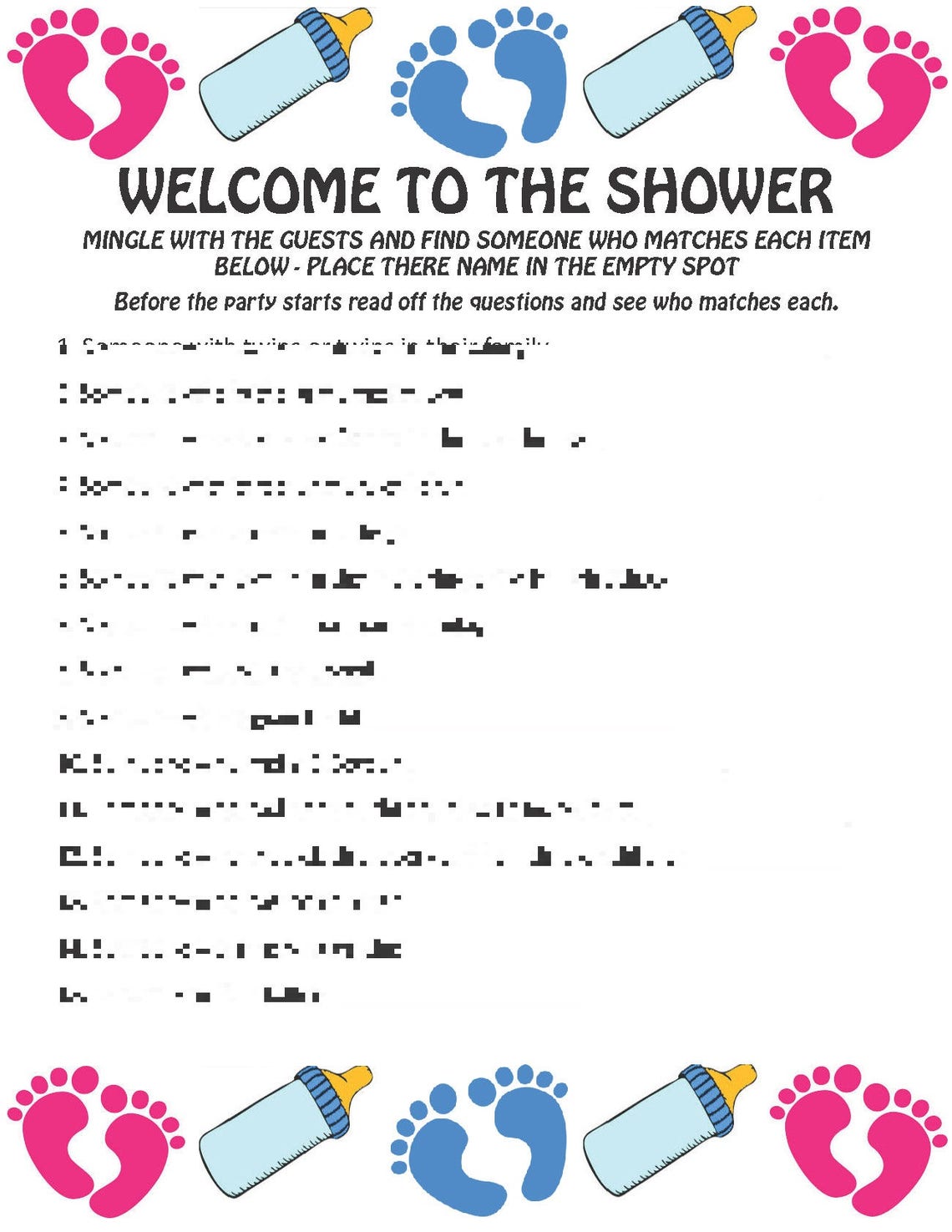 Welcome To The Shower Icebreaker Baby Shower Game DIGITAL Etsy welcome-to-the-shower-icebreaker-baby-shower-game-digital-etsy