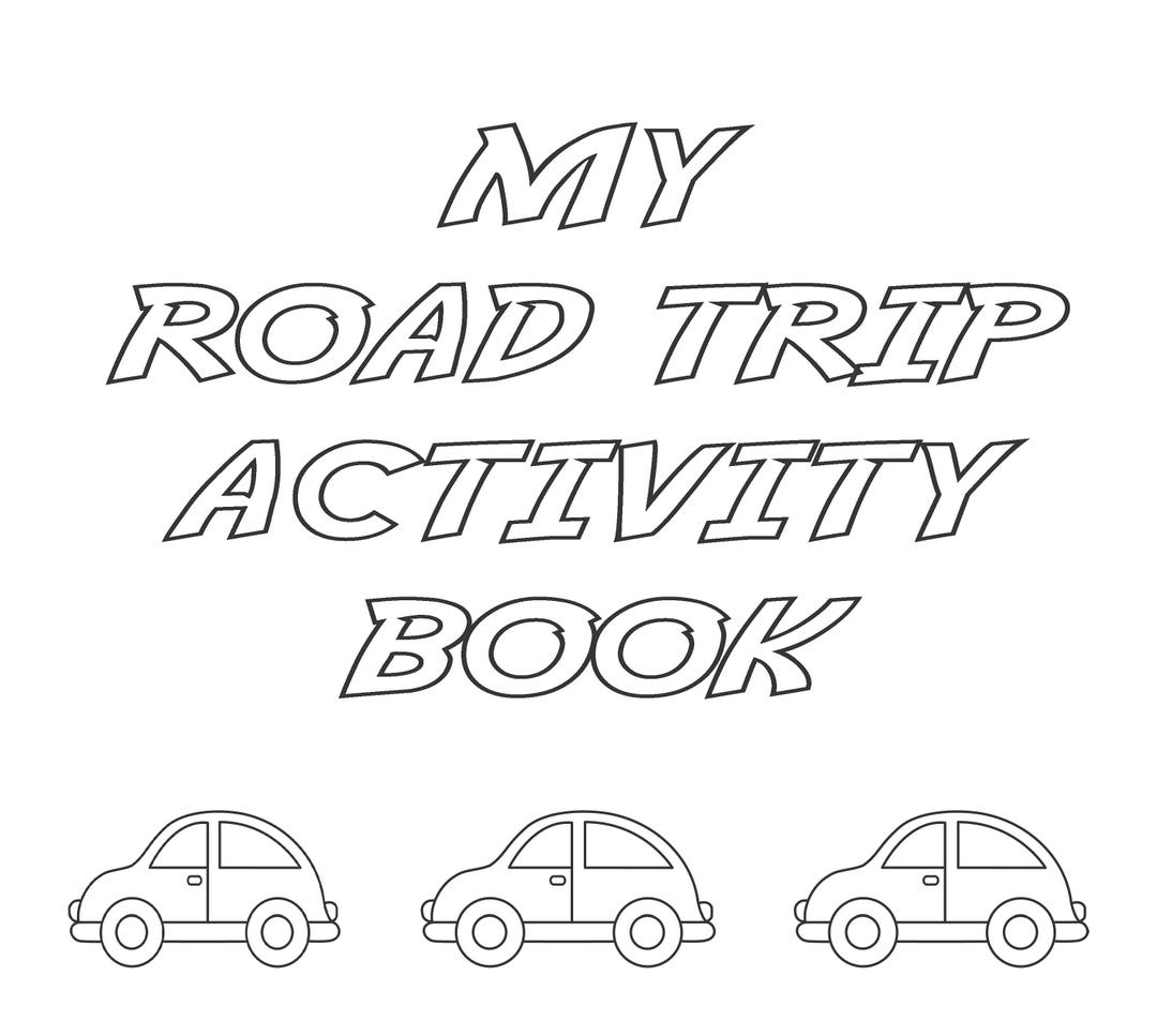 Road Trip Activity Book DIGITAL DOWNLOAD, Children's Activity Book ...