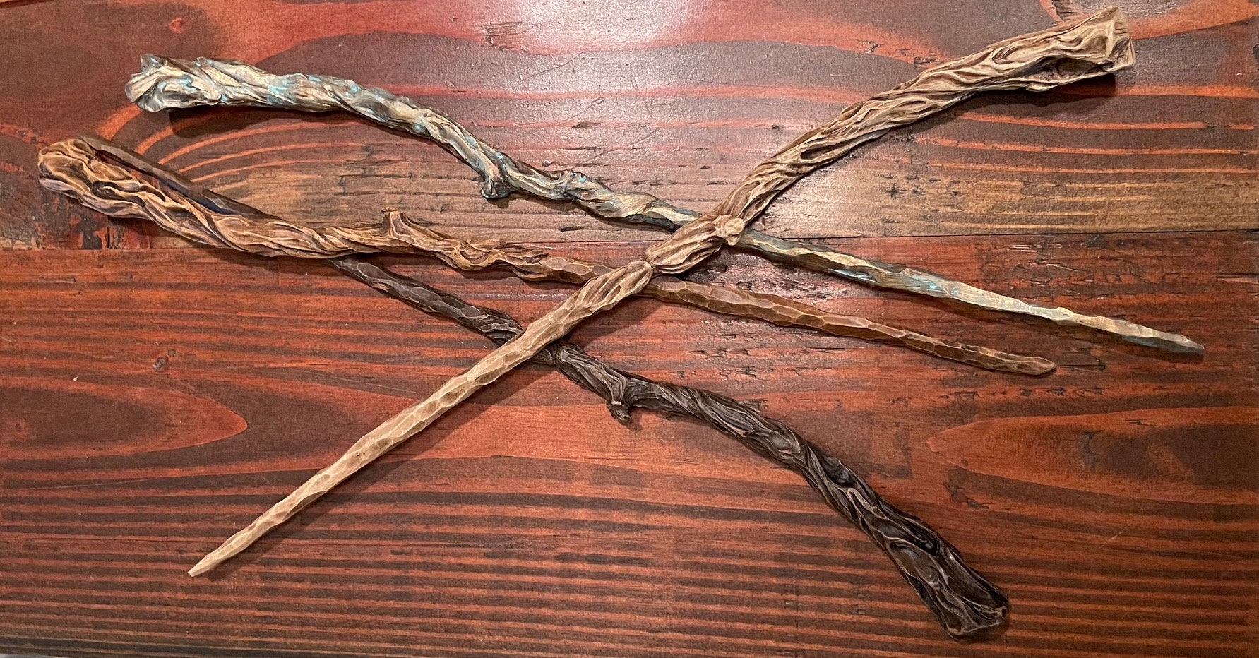 Witch Wizarding World Earth Wand - Hand Crafted Wood Inspired ...
