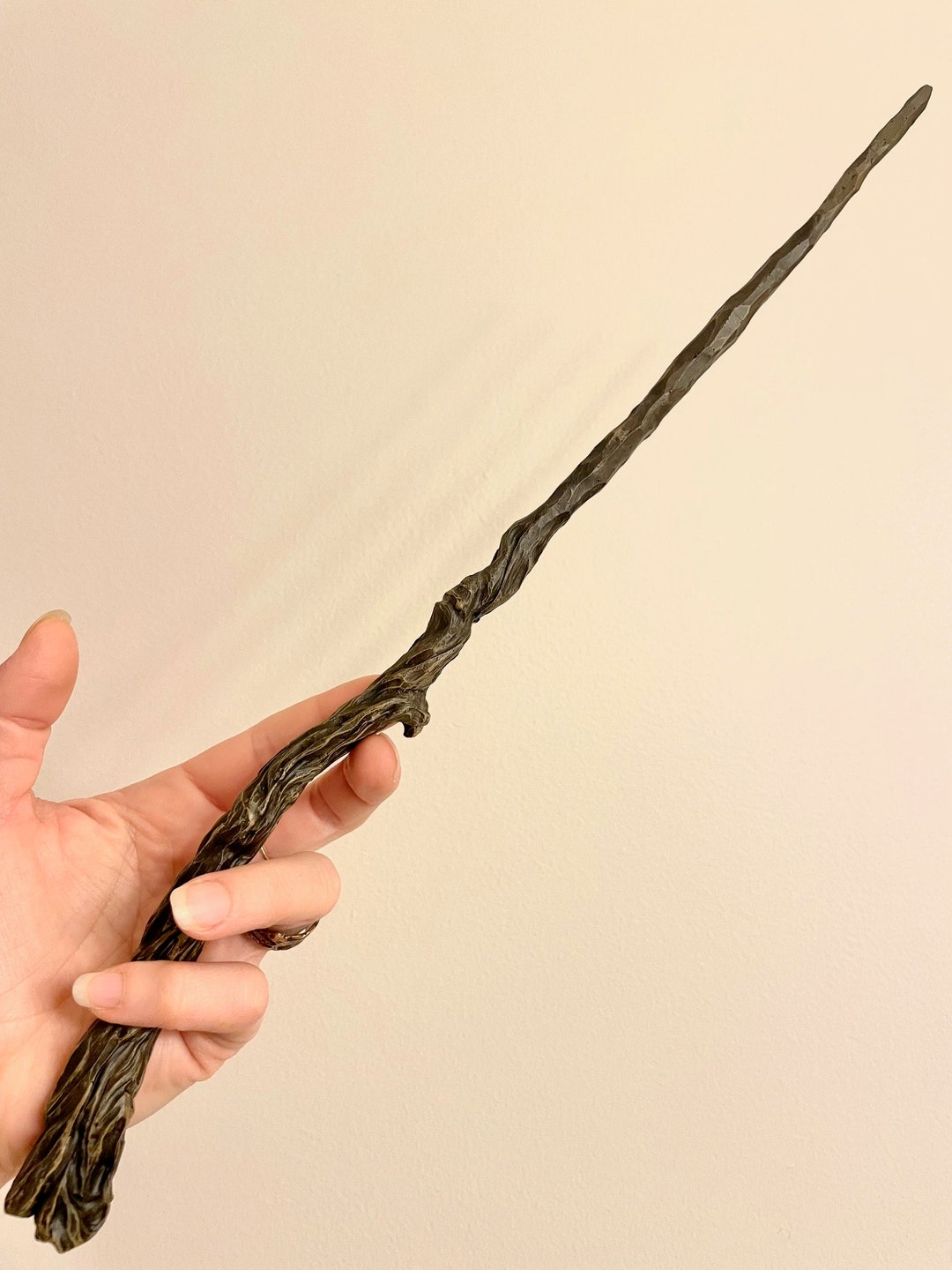 Witch Wizarding World Earth Wand - Hand Crafted Wood Inspired ...