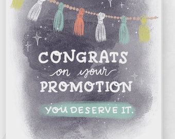 Job Promotion Card for Women and Men Job Promotion Card - Etsy