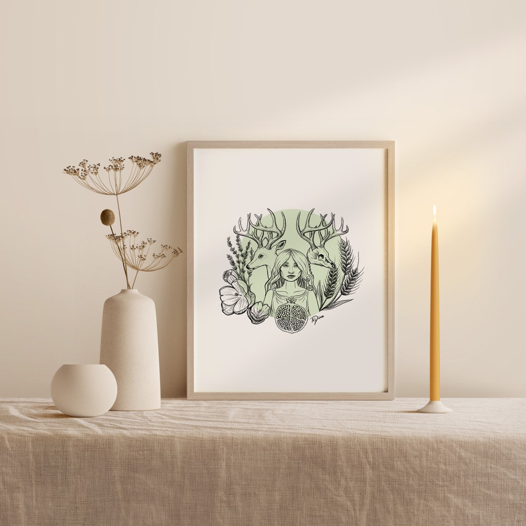 Persephone, Goddess of Spring, Queen of the Underworld: 8x10 Archival ...