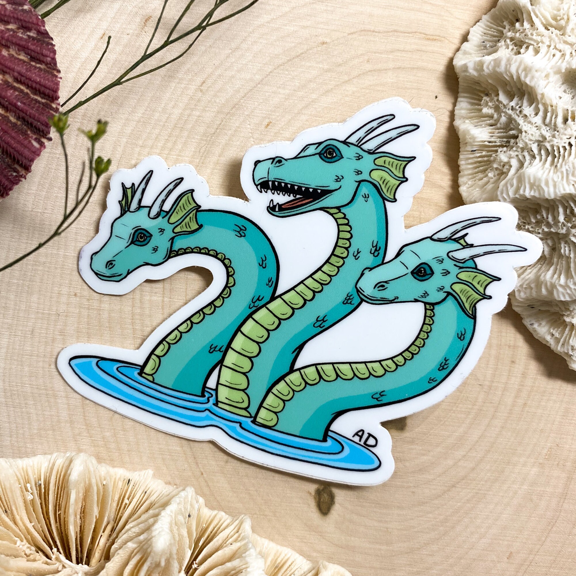Hydra Vinyl Sticker: Greek Mythology Monster Laptop Decal - Etsy