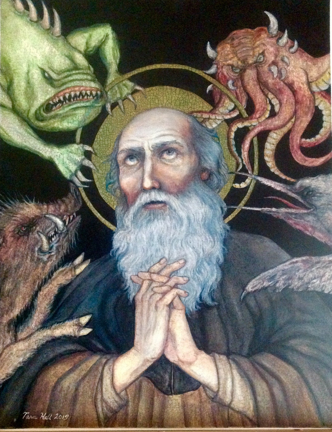 Saint Anthony of the Desert Print - Etsy