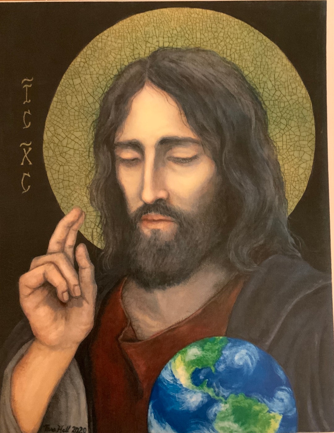 Christ Blesses the Earth Print - Etsy