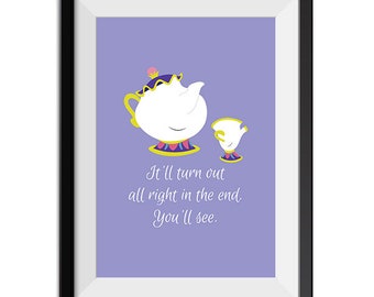 Mrs potts quote | Etsy
