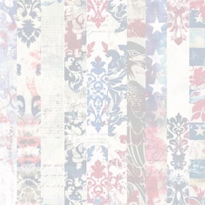 Patriotic Digital Paper Vintage American Flag Scrapbook Paper Military ...