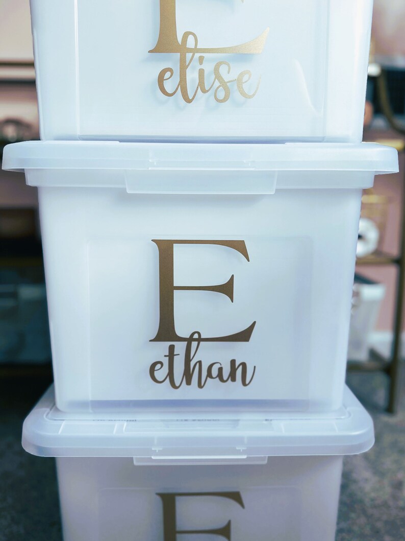 Vinyl Name Decal for School Memory Box PLUS Ebook & Free Printables ...