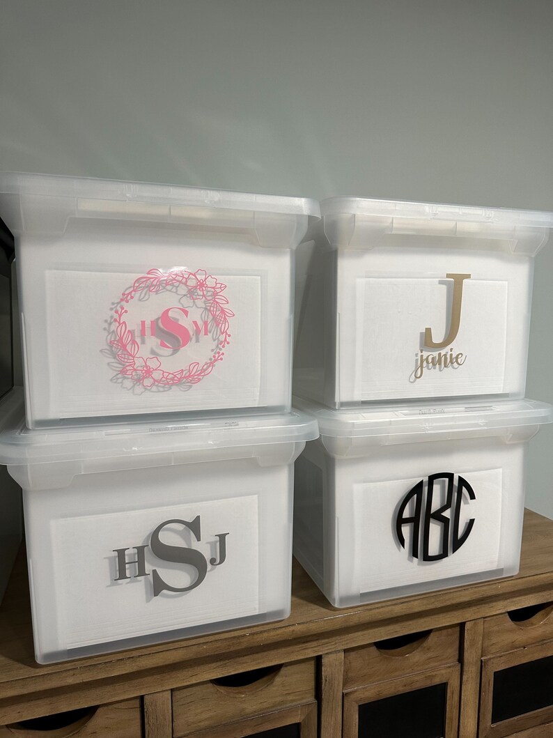 Vinyl Name Decal for School Memory Box PLUS Ebook & Free Printables ...