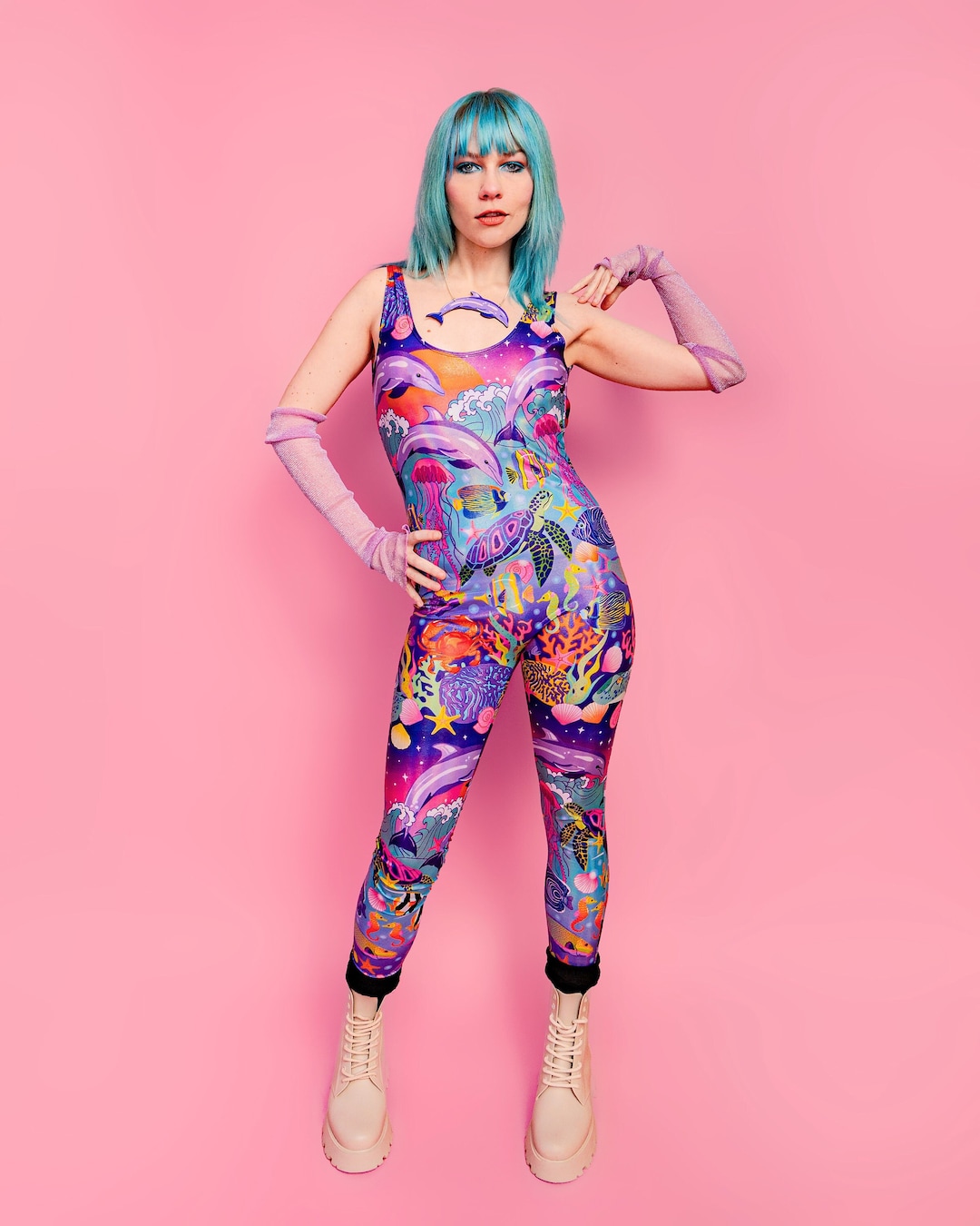 Enchantment Under the Sea Shimmer Catsuit - Dolphin, Fish, Underwater ...