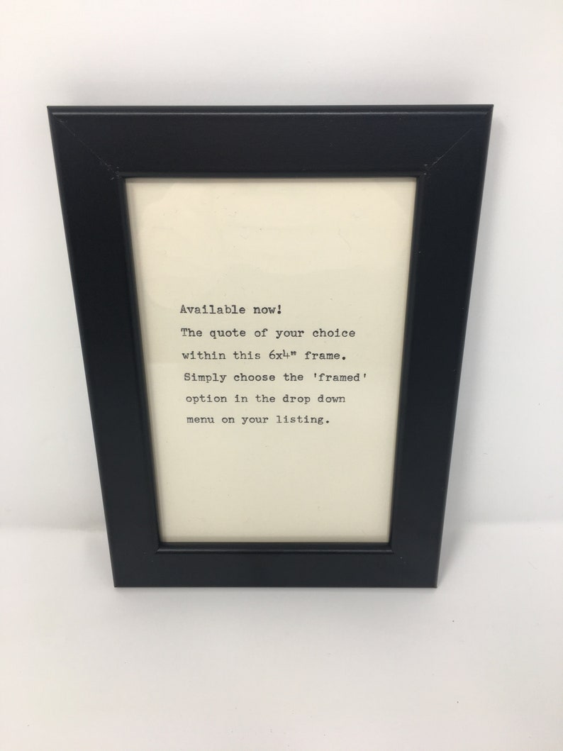 Framed William Shakespeare Quote Black or White Frame Hand - Etsy