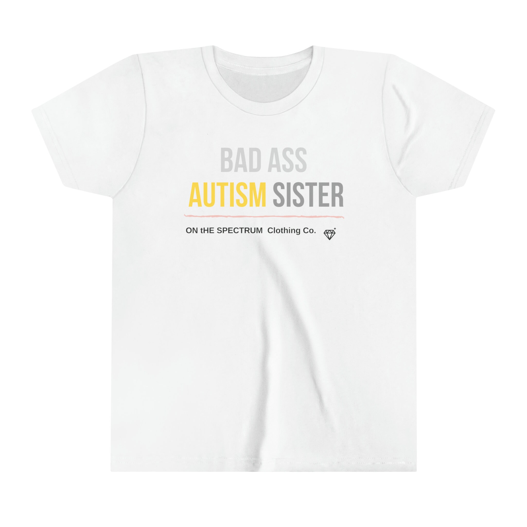 BAD ASS Autism Sister Youth Tee - Etsy
