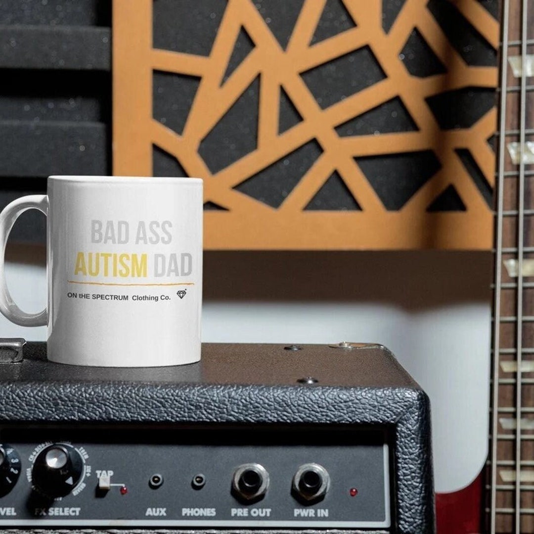 The Bad Ass Autism Dad Ceramic Mug - Autism - Etsy