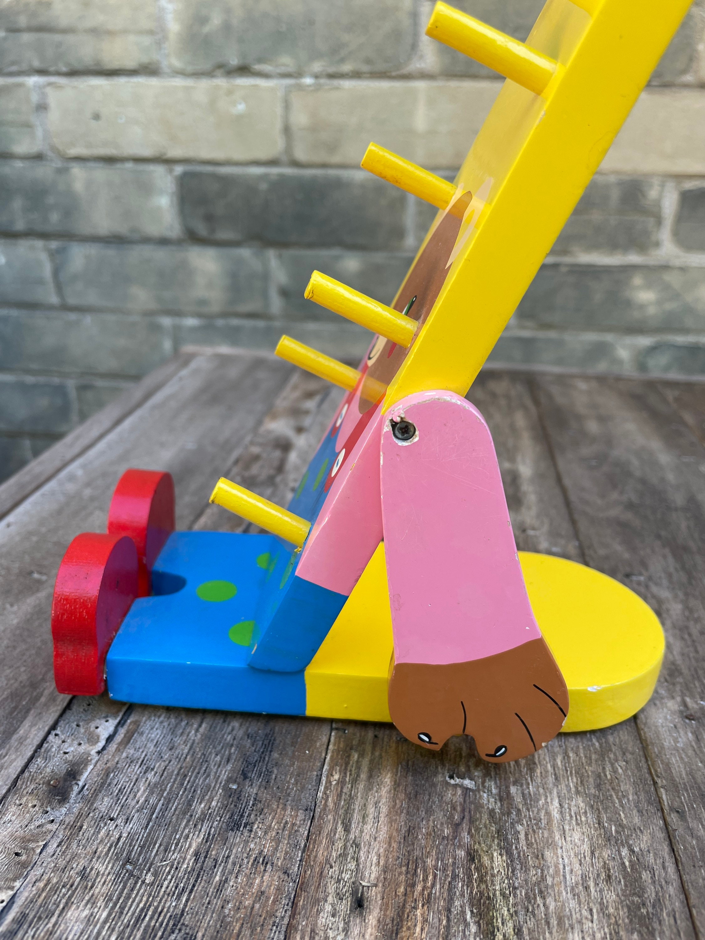 Vintage Sevi Wooden Plinko Type Ladder Toy - Etsy