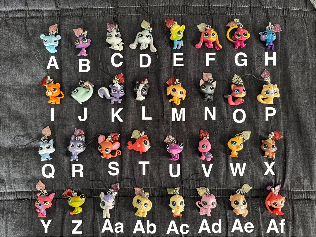 Vintage LPS Littlest Pet Shop Mini Pet Phone Charms. Choose Your Pet ...