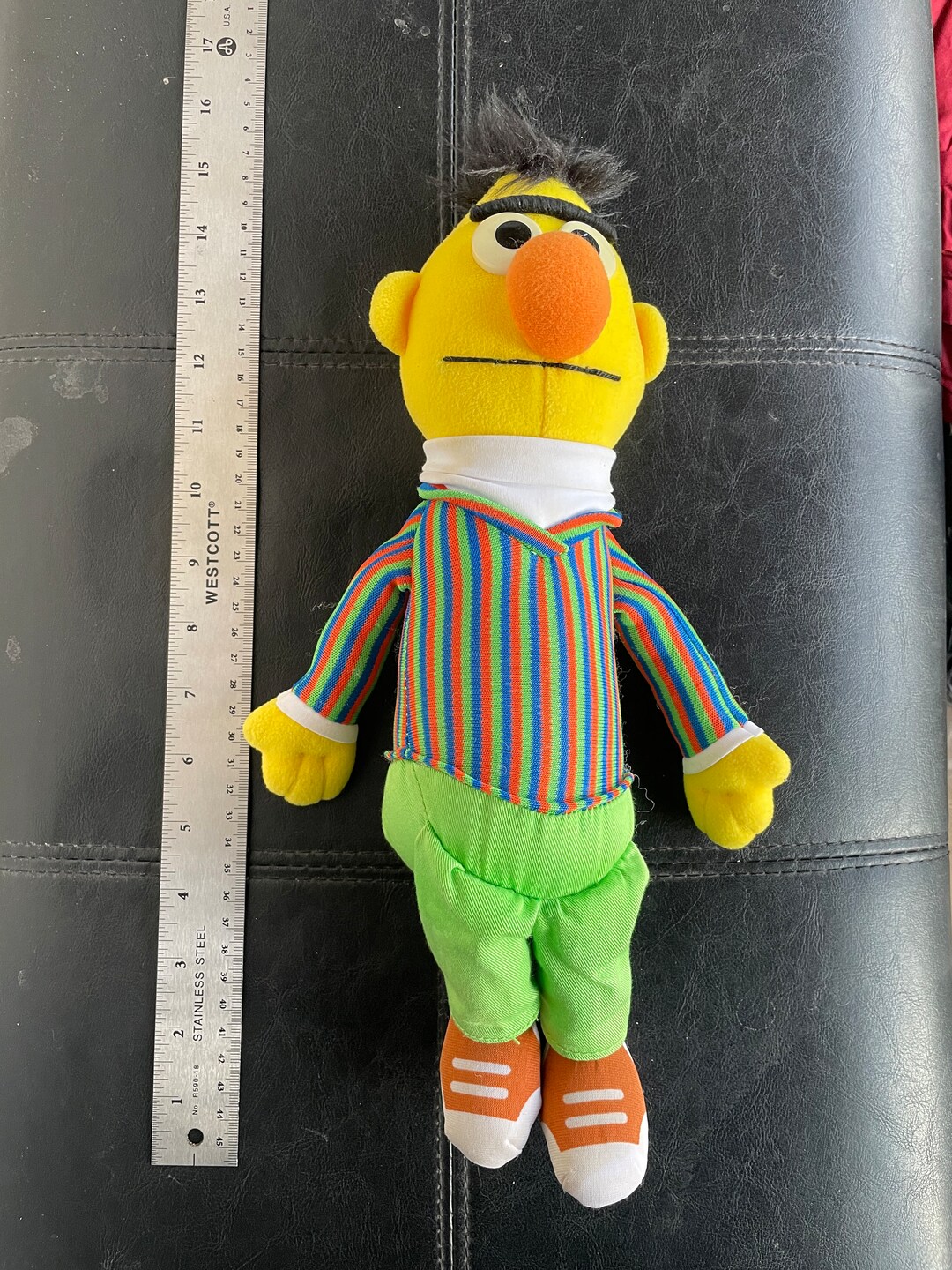 Vintage Gund Sesame Street Bert 14" Plush Stuffed Toy Doll Figure 2002 ...