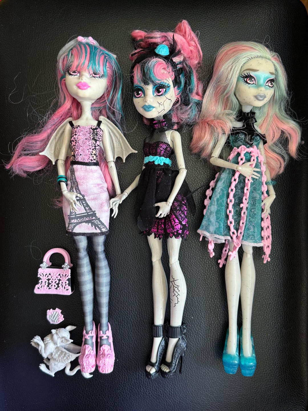 G1 Vintage Monster High Dolls. Rochelle Goyle Dolls. Haunted Rochelle ...