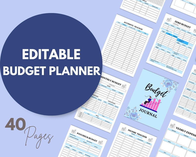 Editable Budget Planner Canva Template, Money Mindset Journal (digital ...