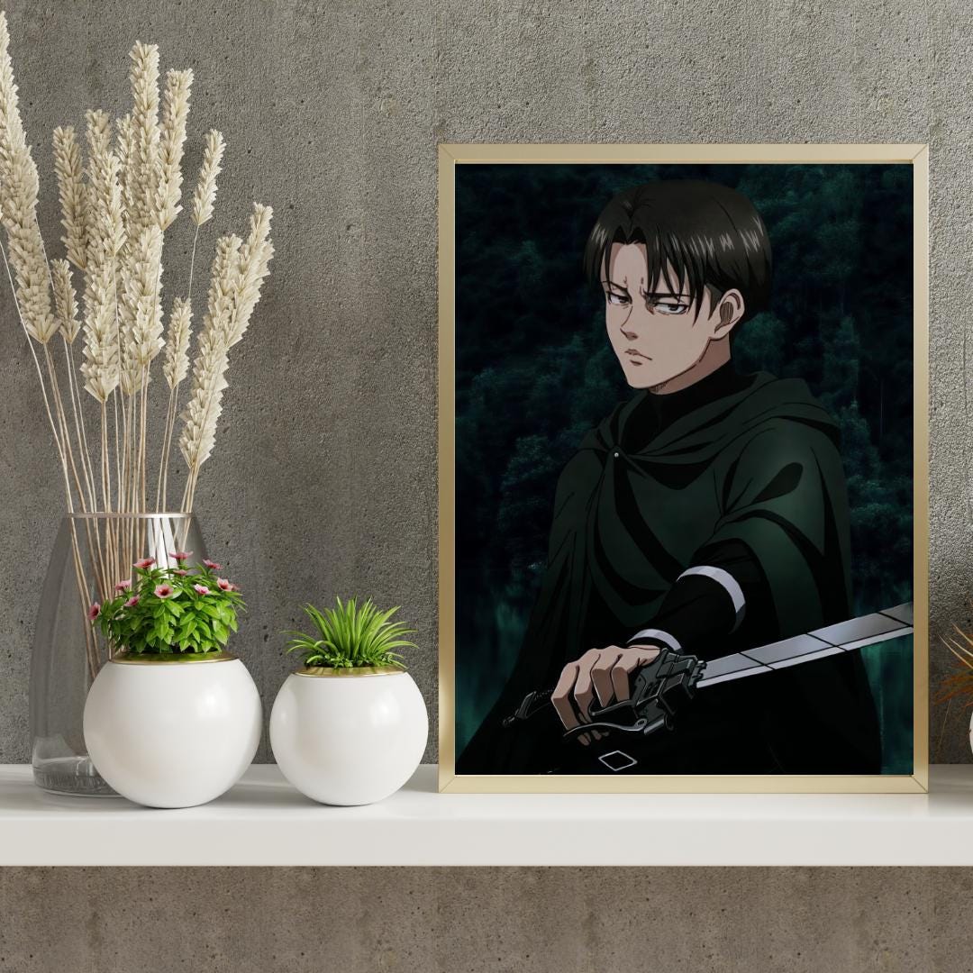 Manga Poster - Levi Ackerman - Curated Manga Panels - Digital Print ...