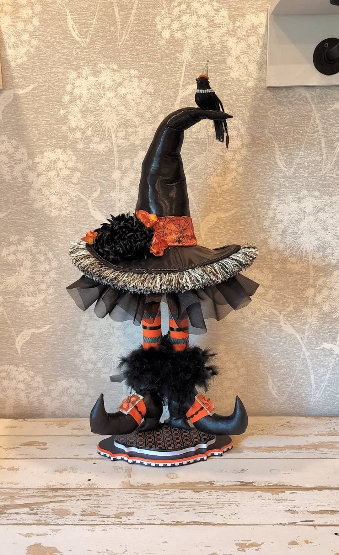 Witch Stand, Halloween Decor, Witch Doll, Halloween Tabletop Decor ...