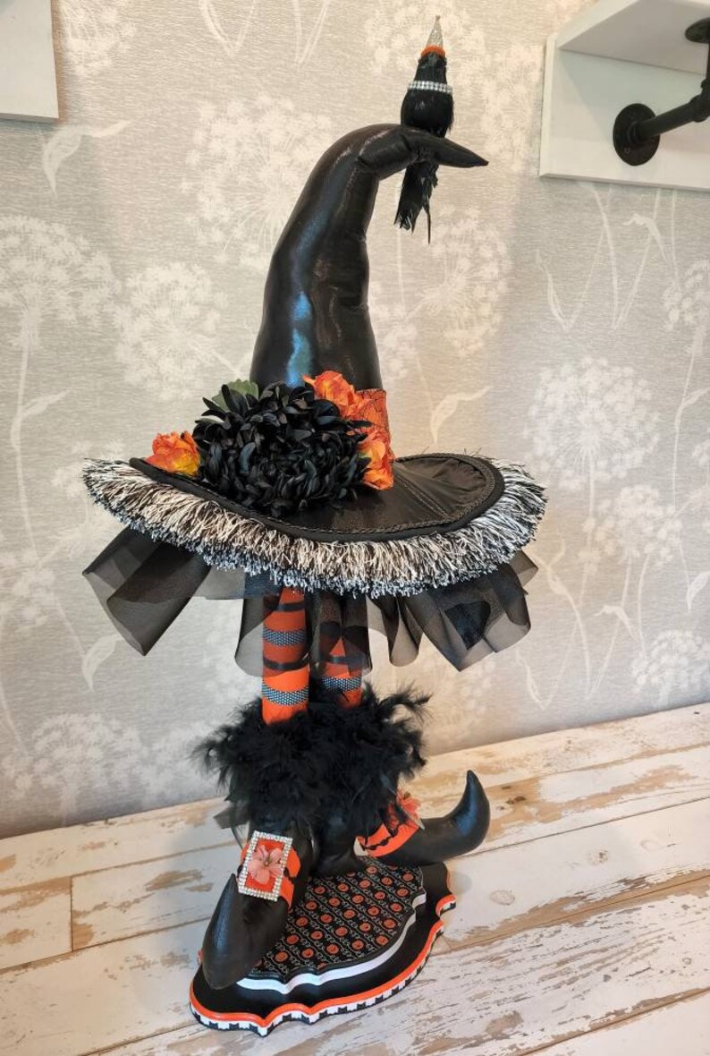 Witch Stand Halloween Decor Witch Doll Halloween Tabletop - Etsy
