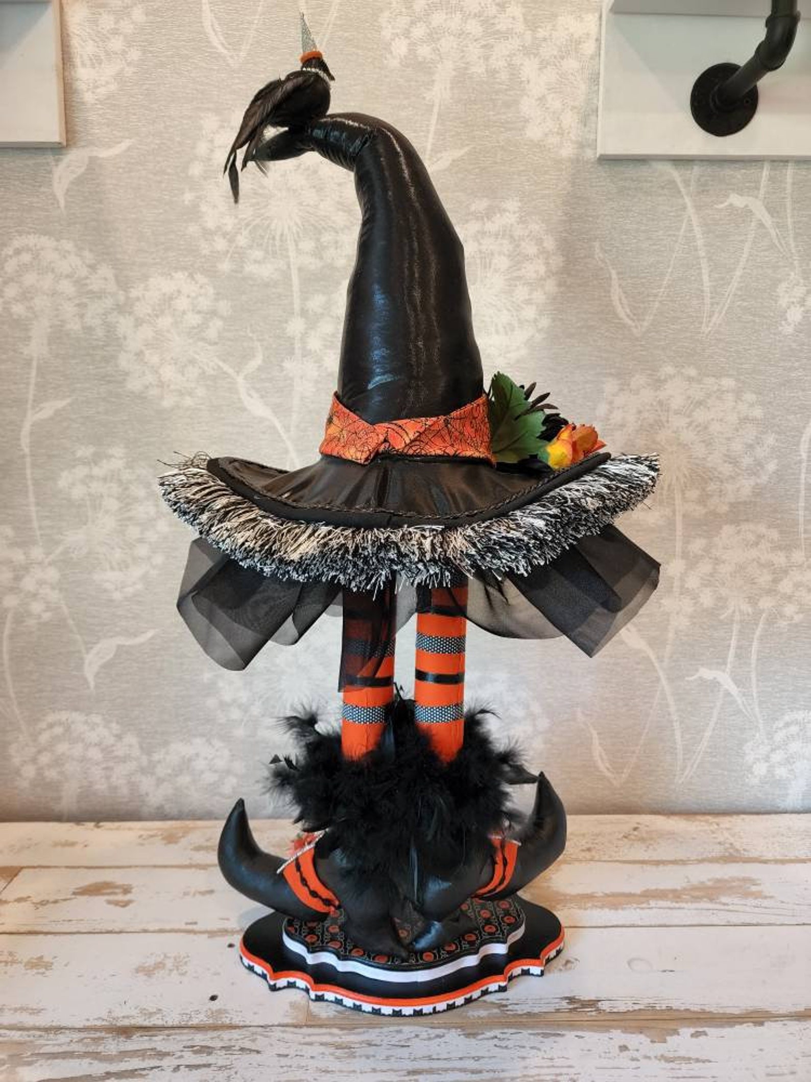 Witch Stand Halloween Decor Witch Doll Halloween Tabletop - Etsy