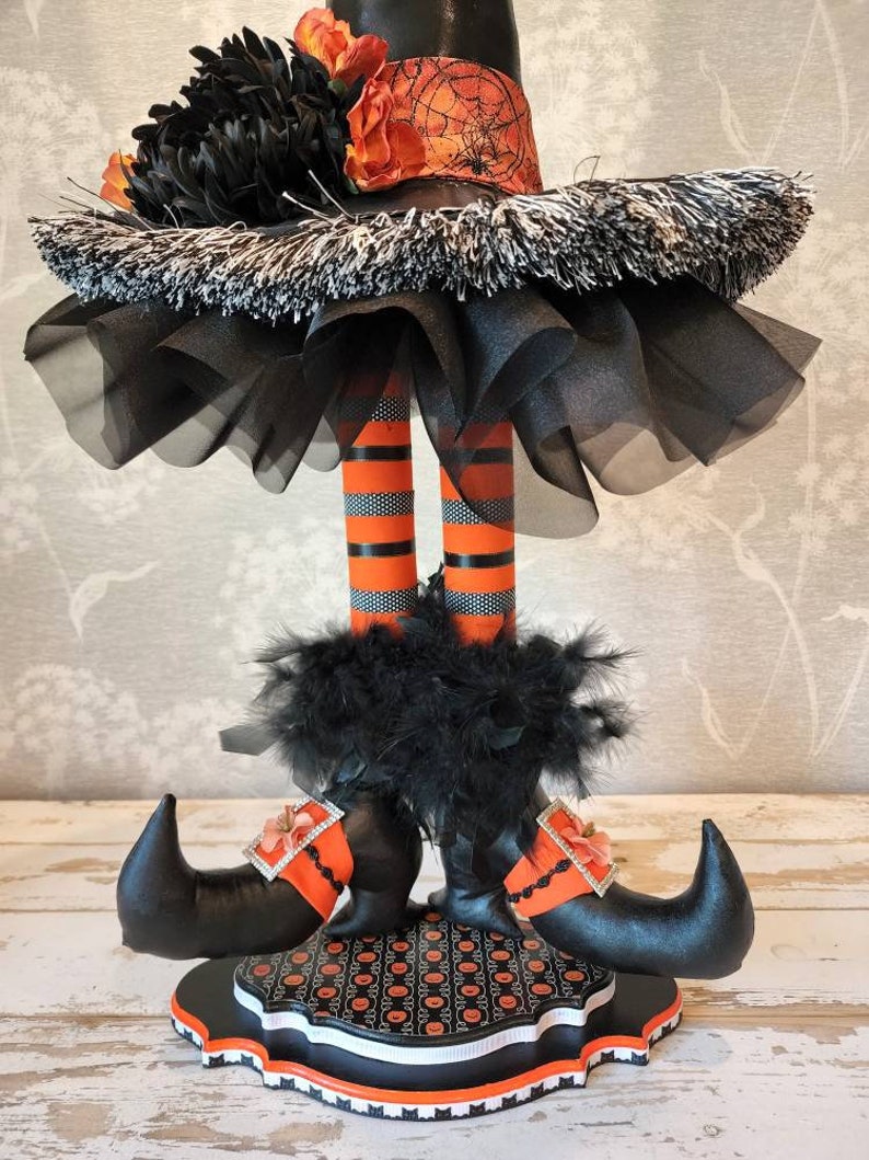 Witch Stand Halloween Decor Witch Doll Halloween Tabletop - Etsy