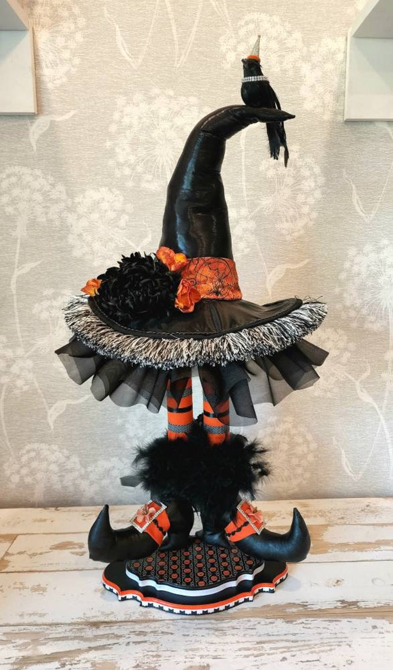 Witch Stand Halloween Decor Witch Doll Halloween Tabletop - Etsy