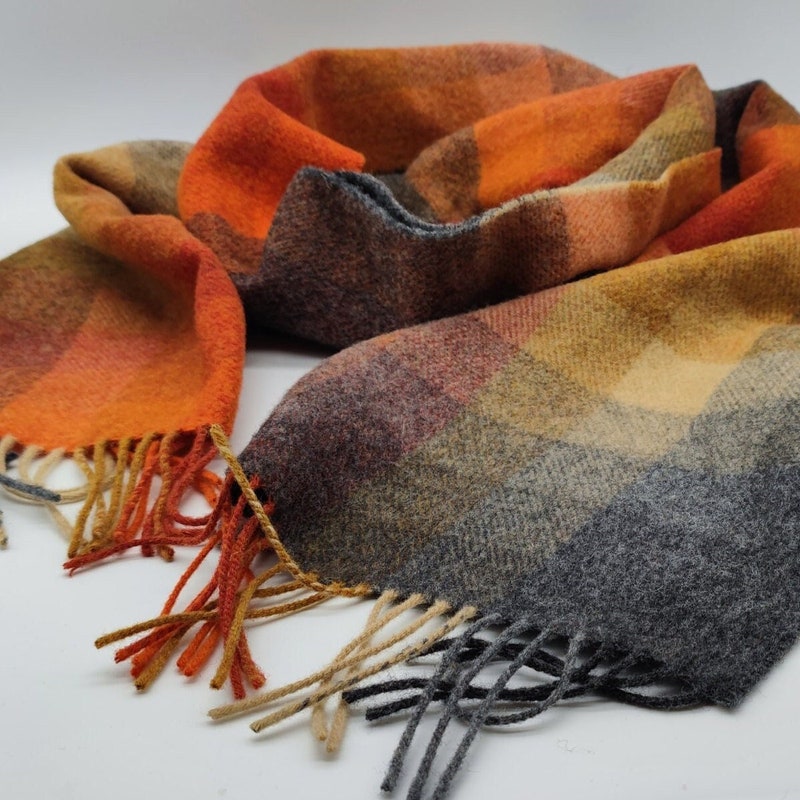 Mens Check Scarves - Etsy