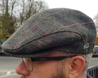Traditional Irish Tweed Flat Cap Green Tartan/plaid Check | Etsy