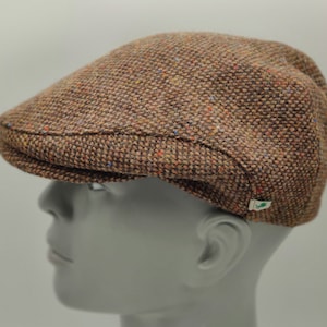 Traditional Irish Tweed Flat Cap / Paddy Cap - Speckled Brown ...