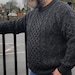 Traditional Aran Sweater - 100% Pure New Wool / Pure Soft Merino Wool ...