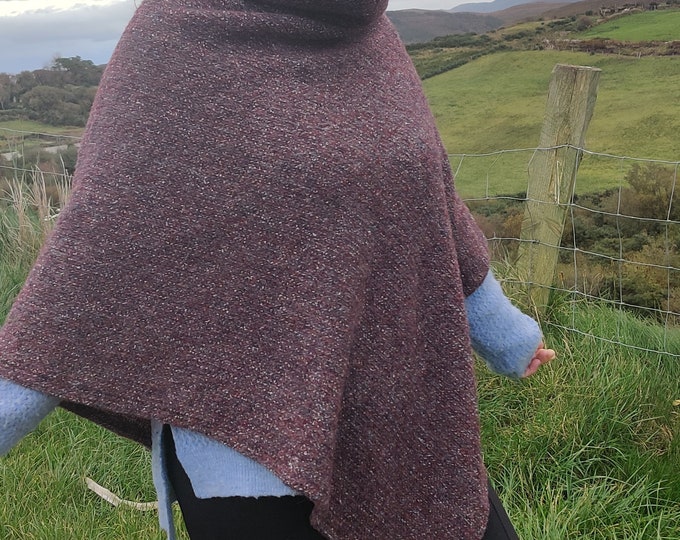 Wool turtleneck ponchos - Ring of Kerry Crafts
