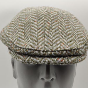 Traditional Irish Donegal Tweed Flat Cap - Paddy Cap - Speckled / Fleck ...