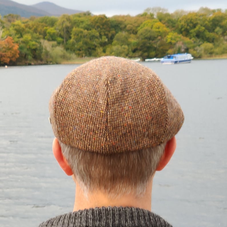 Traditional Irish Tweed Flat Cap / Paddy Cap - Speckled Brown ...
