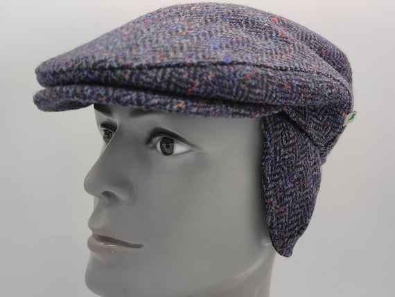 Traditional Irish Donegal Tweed Flat Cap With Foldable Ear | Etsy
