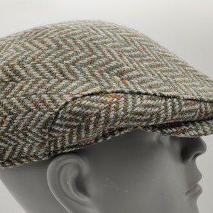 Traditional Irish Donegal Tweed Flat Cap - Paddy Cap - Speckled / Fleck ...