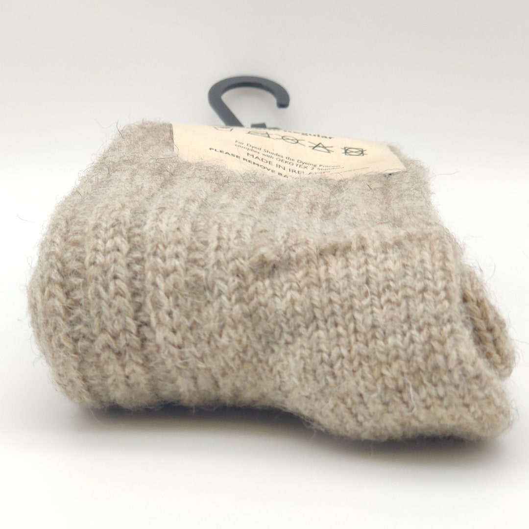 Irish Organic Thick Wool Socks – Undyed Natural – 100% Pure New Wool ...