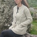 Irish Aran Wool Cardigan Lumber Jacket Cream Nep / With - Etsy